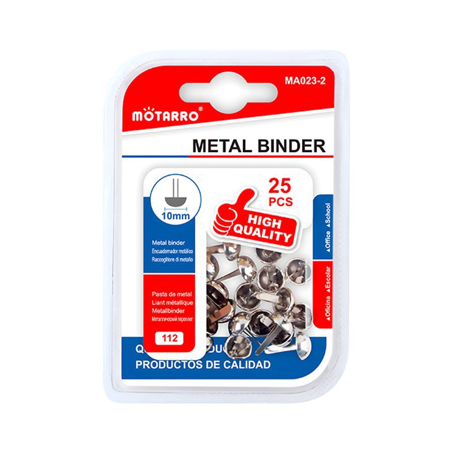 2 Pack High Quality 25 Pieces 10mm Silver Paper Binders | Shop Today ...