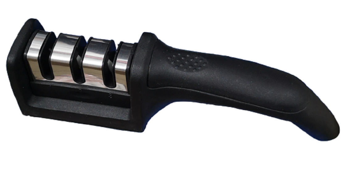 Knife Sharpener with 3 Stage Knife Sharpening Sections - Black | Shop ...
