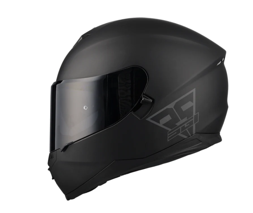 SGI Encounter Matt Black Motorbike Helmet with Sun visor | Shop Today ...