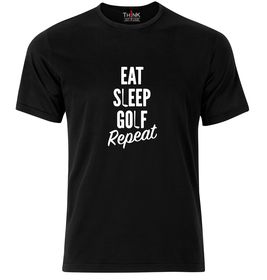 Think Out Loud Mens "Eat Sleep Golf Repeat" Tshirt Black | Shop Today ...