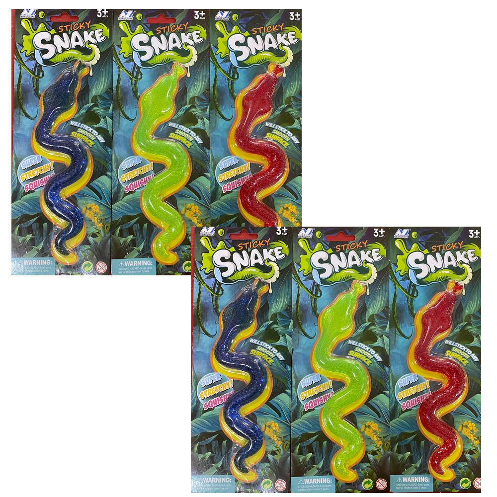 Party Pack Animal Stretch Snake Rubber Set of 6 | Shop Today. Get it ...