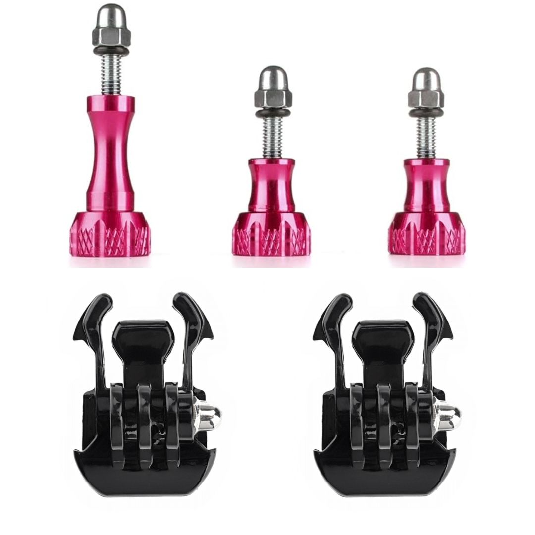 Aluminium Screws + Basic Mounts for GoPro - Pink - 5pcs | Shop Today ...