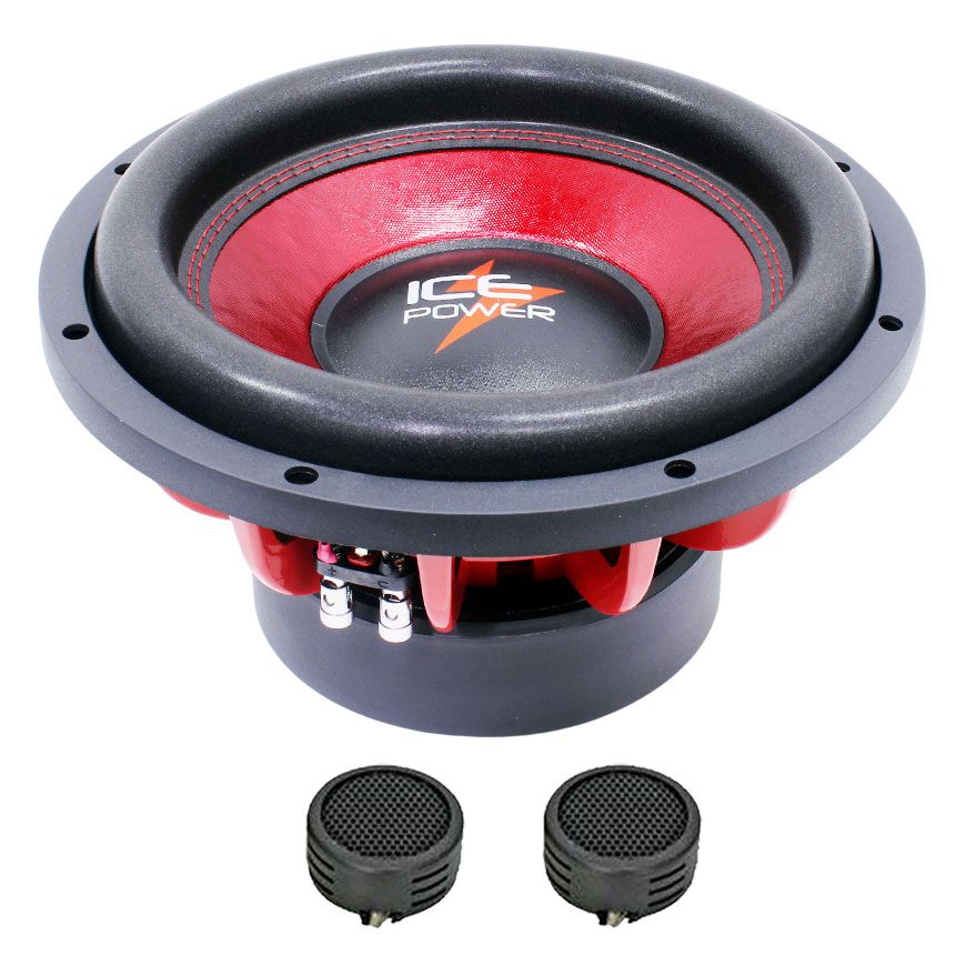 Ice Power 12" Thunder Series 12500w DVC D4 Subwoofer & Evo Tweeters ...