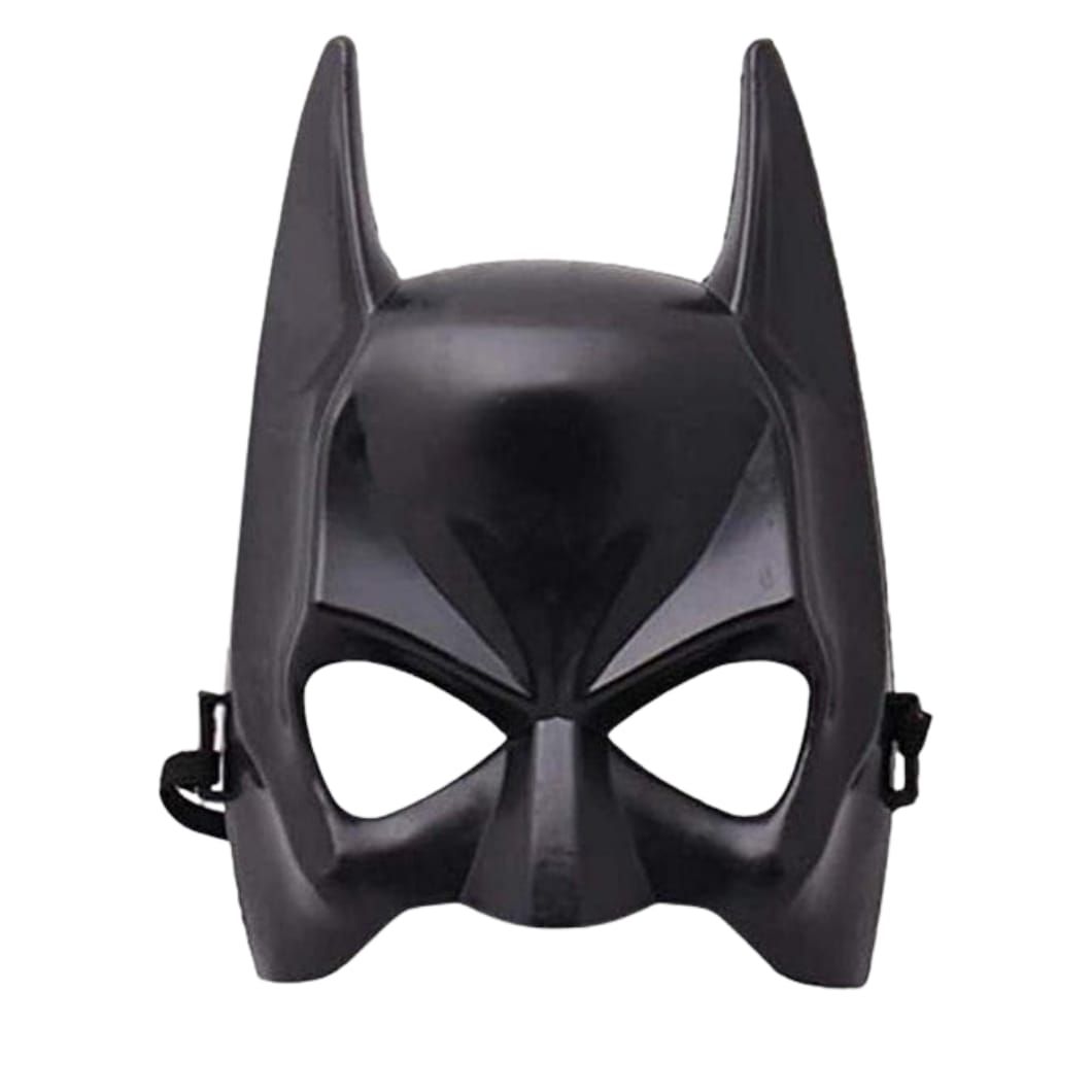 Kids Superhero Plastic Mask - Black Costume Dress-Up & Cosplay Mask ...