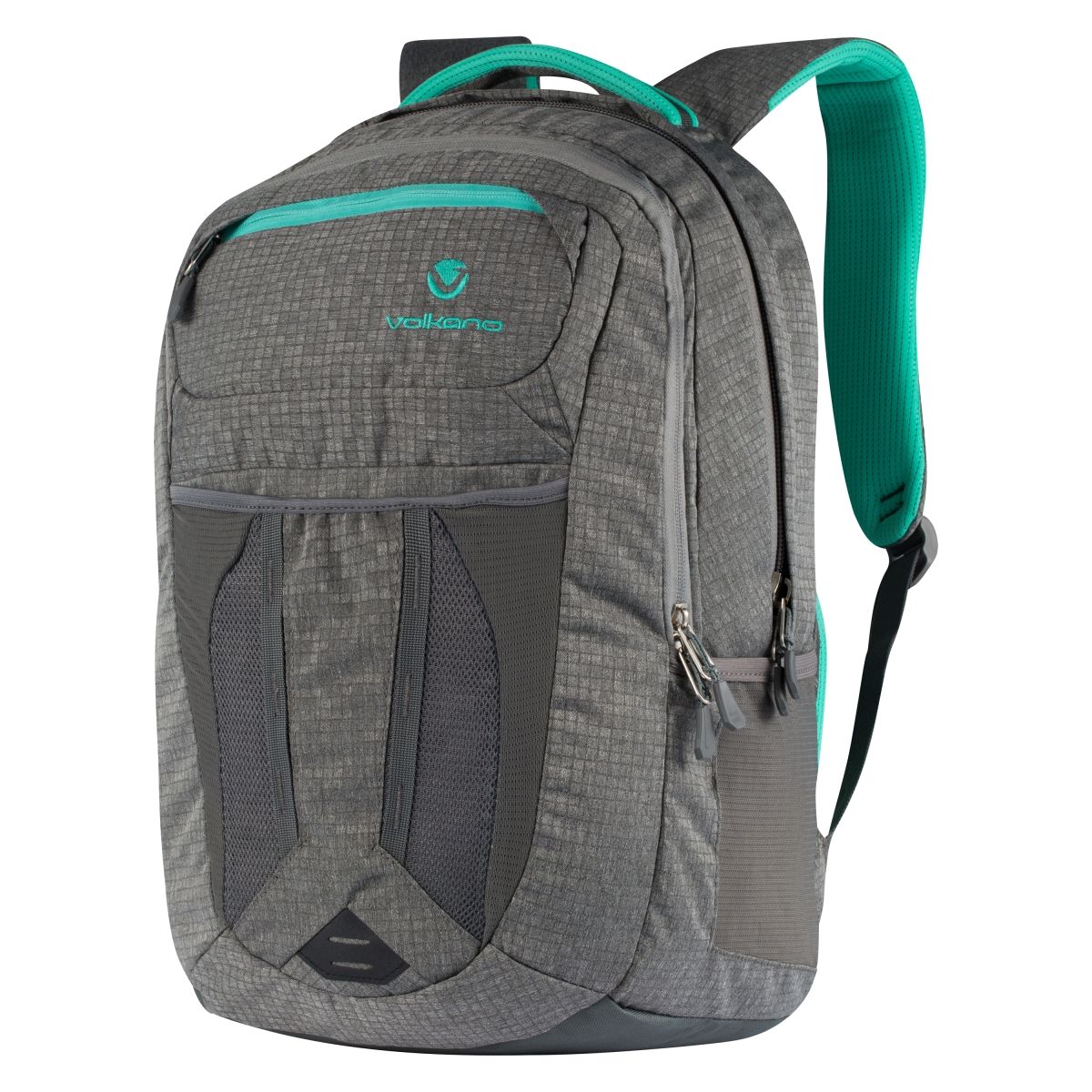 Volkano - Crush Series Backpack - Grey/Aqua | Shop Today. Get it ...