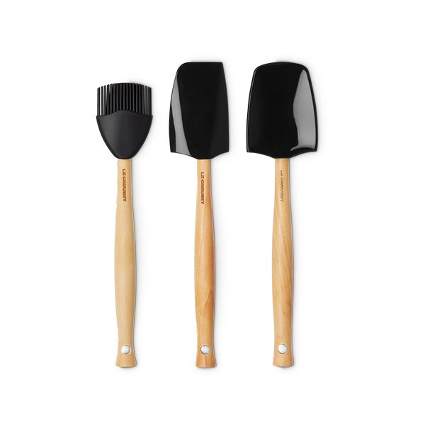 Le Creuset Set of 3 Craft Spatulas - Shiny Black | Shop Today. Get it ...