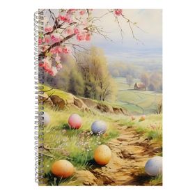 Egg A4 Notebook Spiral Lined with Easter Graphic Design Notepad Present ...
