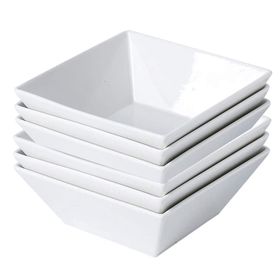 Dream Home - Porcelain Dip Classic Party Dinner Square Bowls - Set of 6 ...