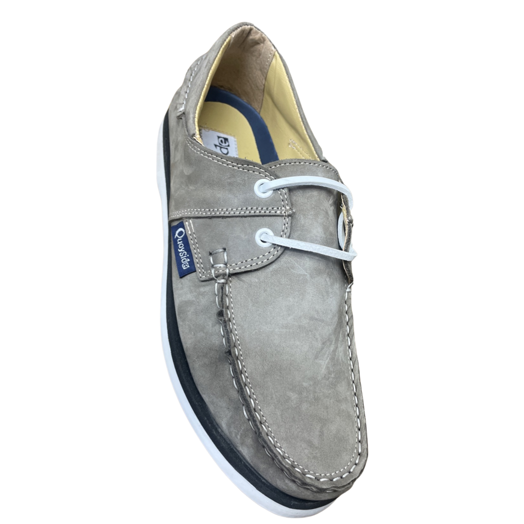 Men's Leather Shoes Loafers - Boat Shoes - Grey Color | Shop Today. Get ...