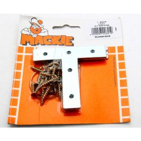 Bulk Pack x 10 Mackie T-Brace Galvanized 100X100mm & Screws | Buy ...