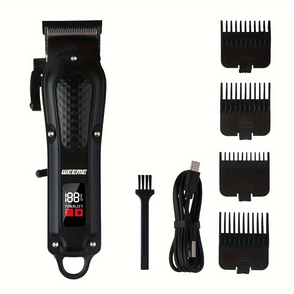 WEEME Dual Speed Rechargeable Hair/Beard Trimmer Professional Clipper ...
