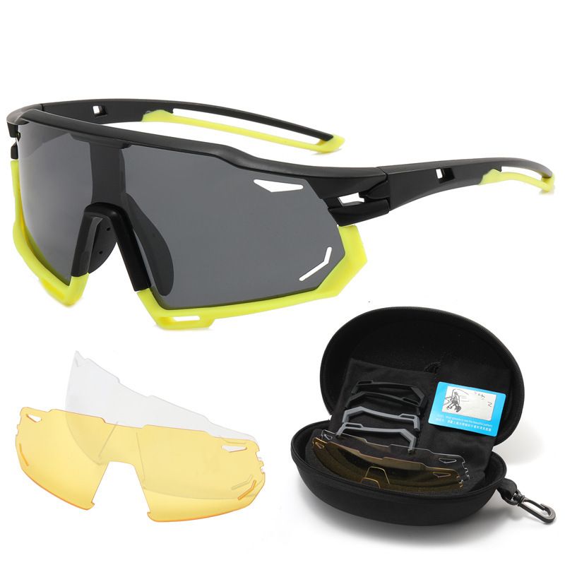 Polarized, UV 400, Sport Cycling Glasses with 2 Interchangeable Lenses ...