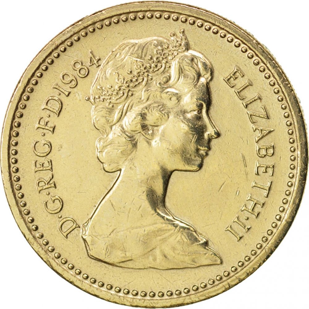 1984 United Kingdom British 1 Pound Queen Elizabeth II | Shop Today ...