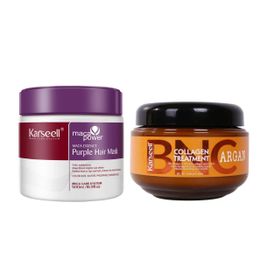 Karseell Maca Purple Hair Mask & BNC Argan Collagen Treatment Duo ...