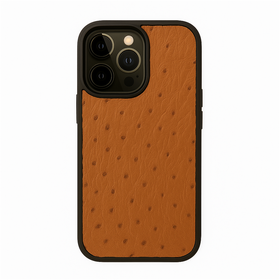 Croska Genuine Ostrich Leather Phone Case Compatible with iPhone 14 ...