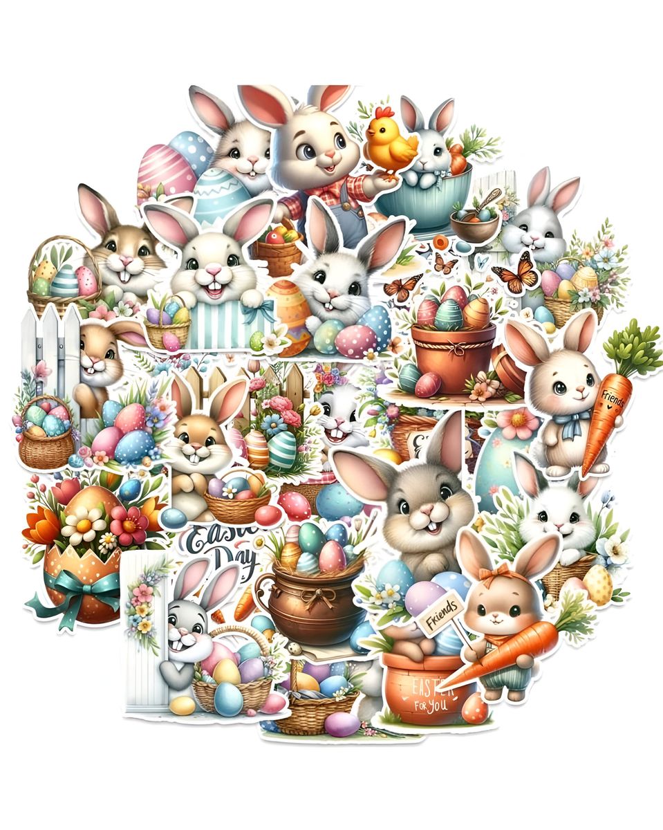50pcs Easter Holiday Stickers | Shop Today. Get it Tomorrow! | takealot.com