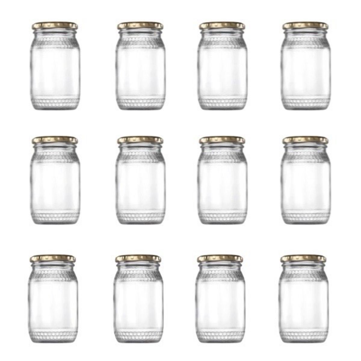 12 Pack Consol Glass Round Honey Jars 352ml with Lids | Shop Today. Get ...