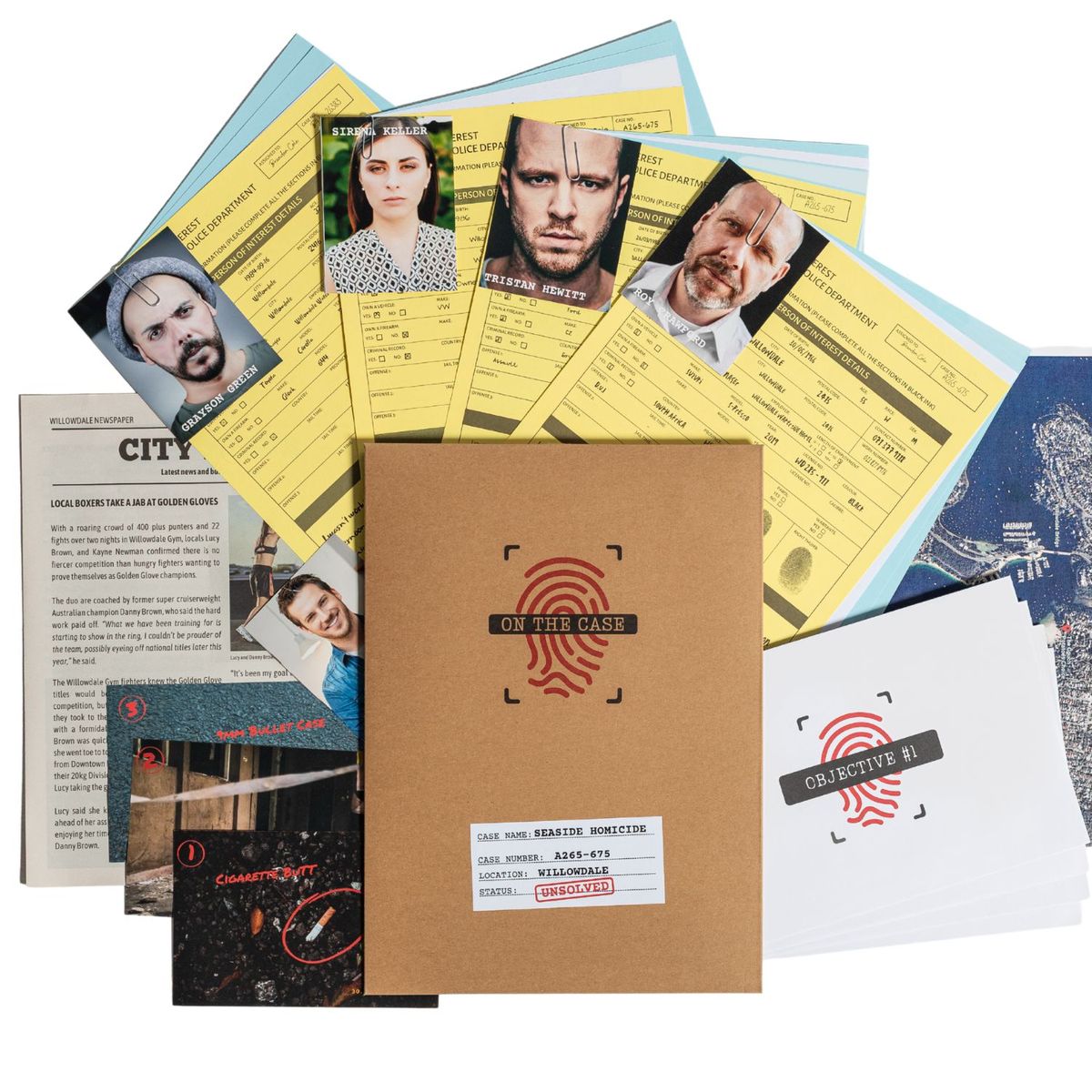 On The Case Murder Mystery Detective Game Case File - Seaside Homicide ...