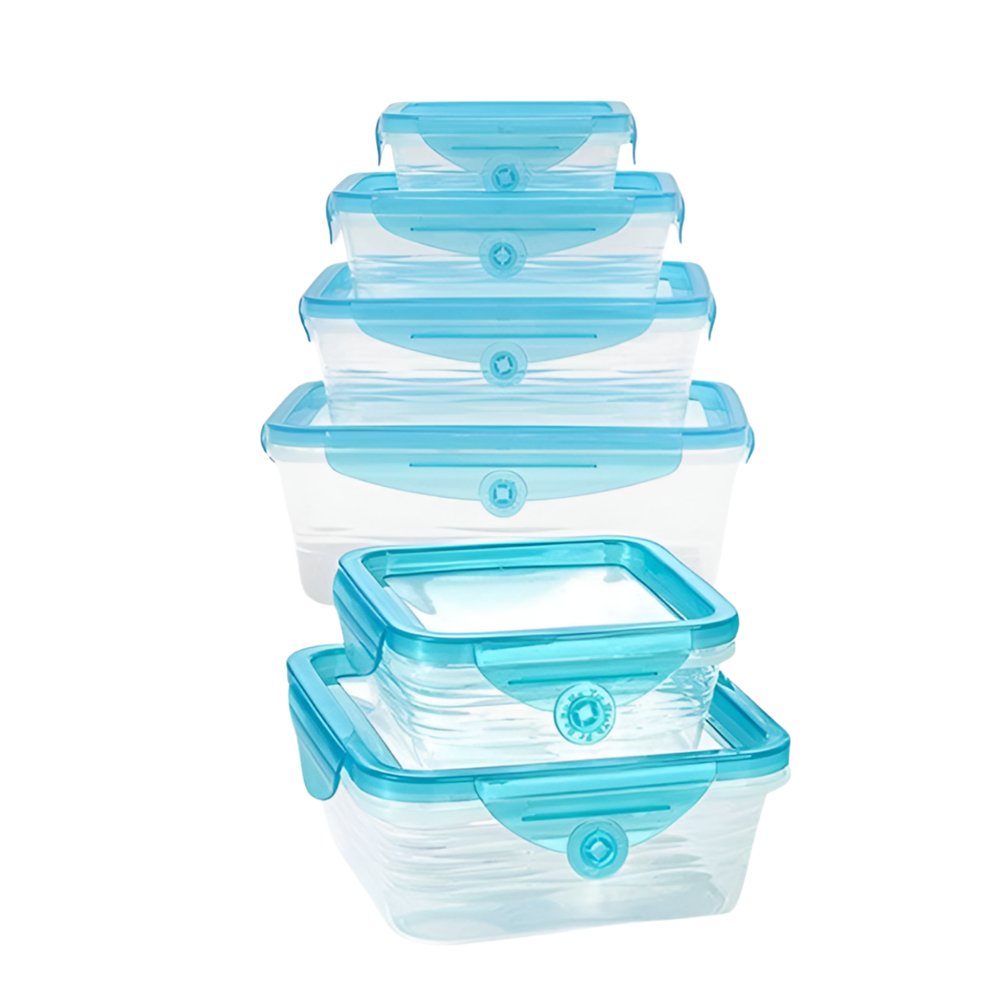 6-Piece Stackable Airtight Food Storage Container Set A-521 | Shop ...
