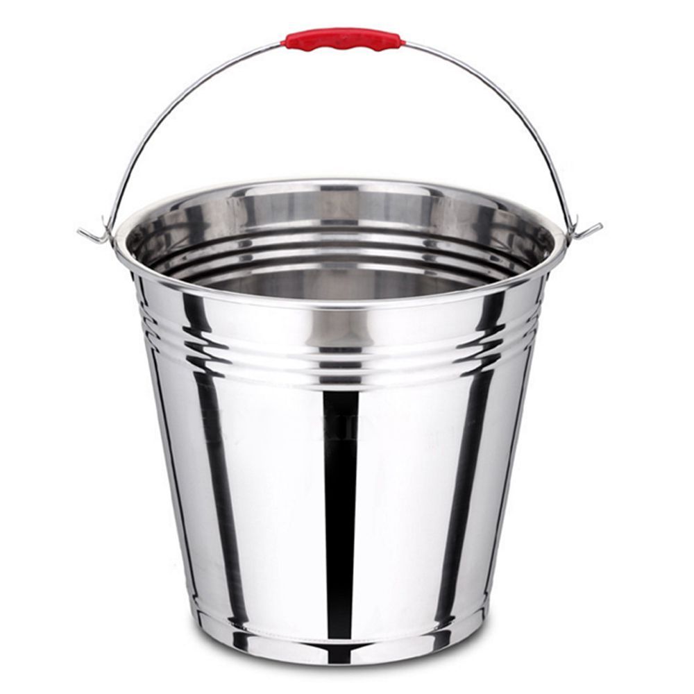 Stainless Steel Bucket With Handle - 12 Liter | Shop Today. Get it ...