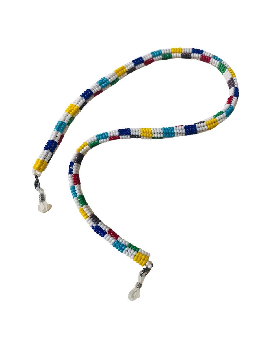 Blocks Pattern design beaded amabhinca style sunglass holder | Shop ...