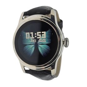 Stylish Touch Screen Smart watch - step counter - leather strap | Shop ...