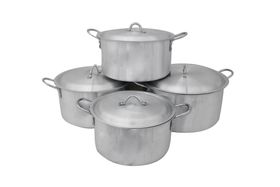 8 Piece Pure Aluminium Extra-Large Casserole Pot Set - Megna Set | Shop ...