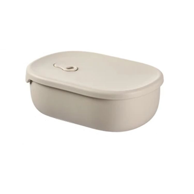 Divided Sealed Silicone Lunch Box | Grey | Shop Today. Get it Tomorrow ...