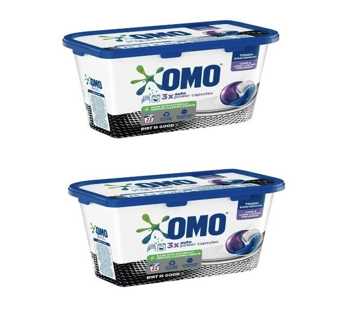 OMO 3 in 1 Power Washing Capsules (Pack of 2 - 44 Capsules) | Shop ...