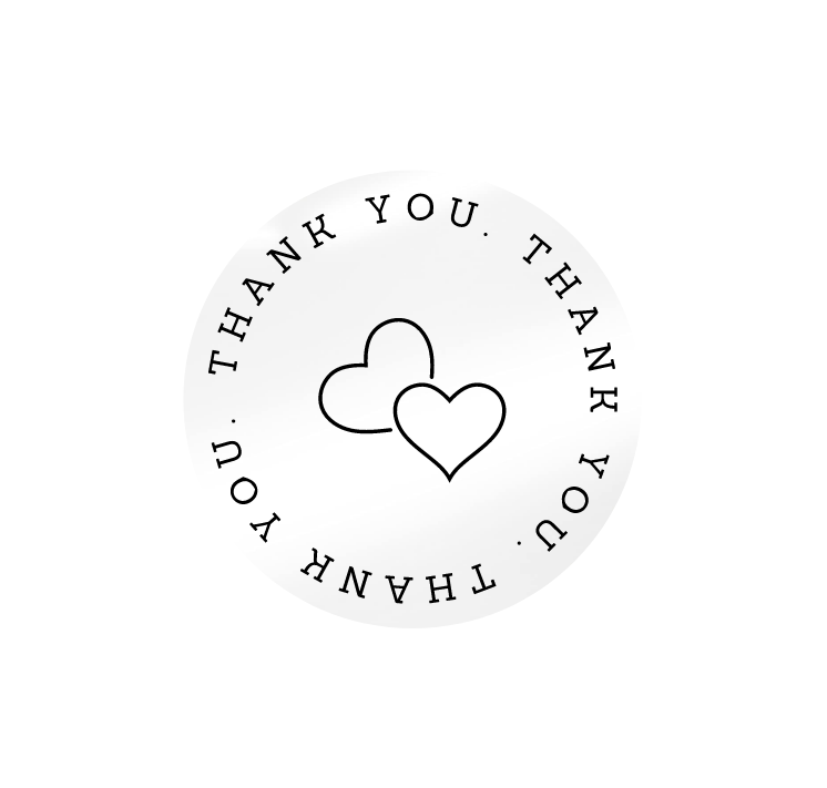Thank You Clear Vinyl Stickers - For Event Favors or Packaging | Shop ...
