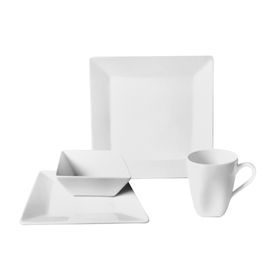 LMA - 16 Pieces White Square Dinner Set | Shop Today. Get it Tomorrow ...