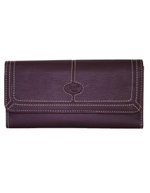 Fino 916-765 Faux Leather Edge Stitched Long card holder Purse for ...