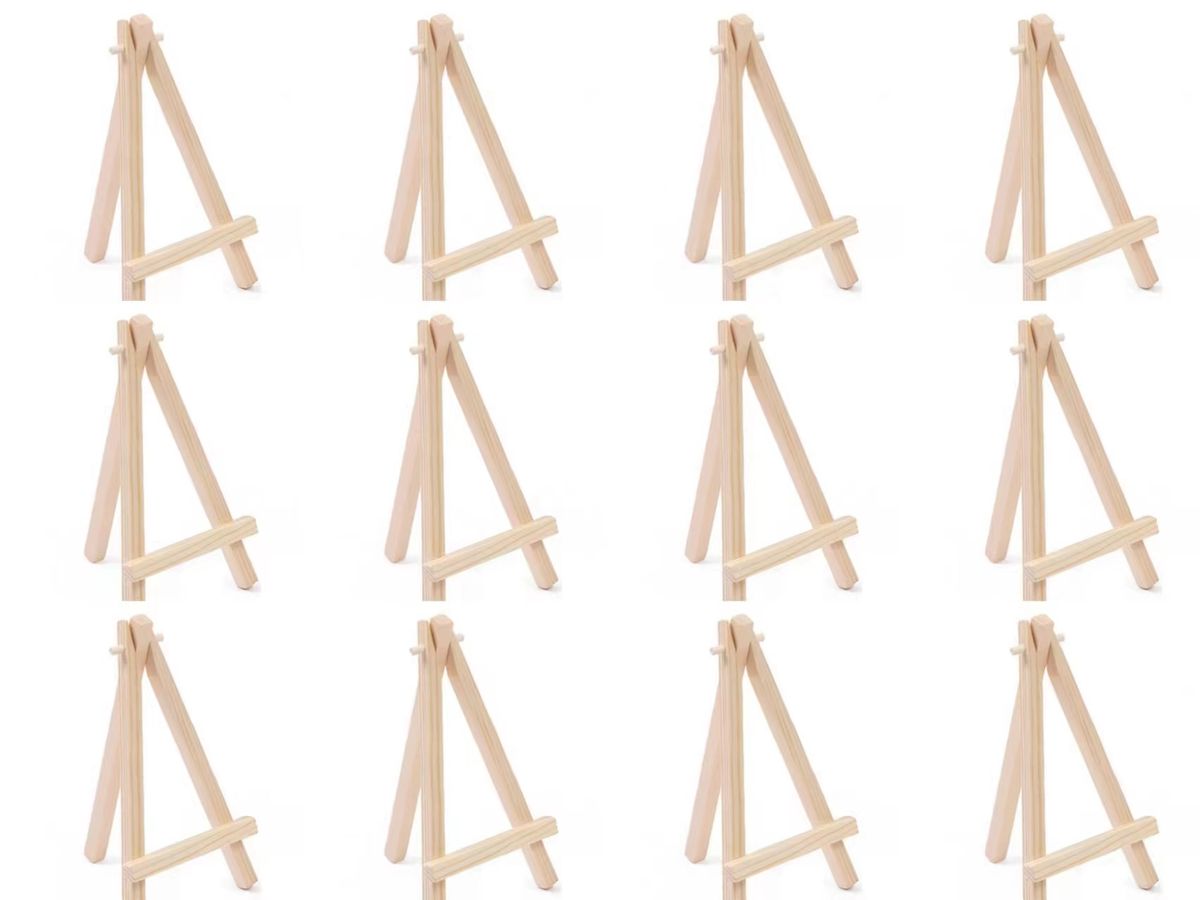 Mini Wooden Display Easel Tripod Stand Set of 12pcs (8 x 15cm) | Shop ...