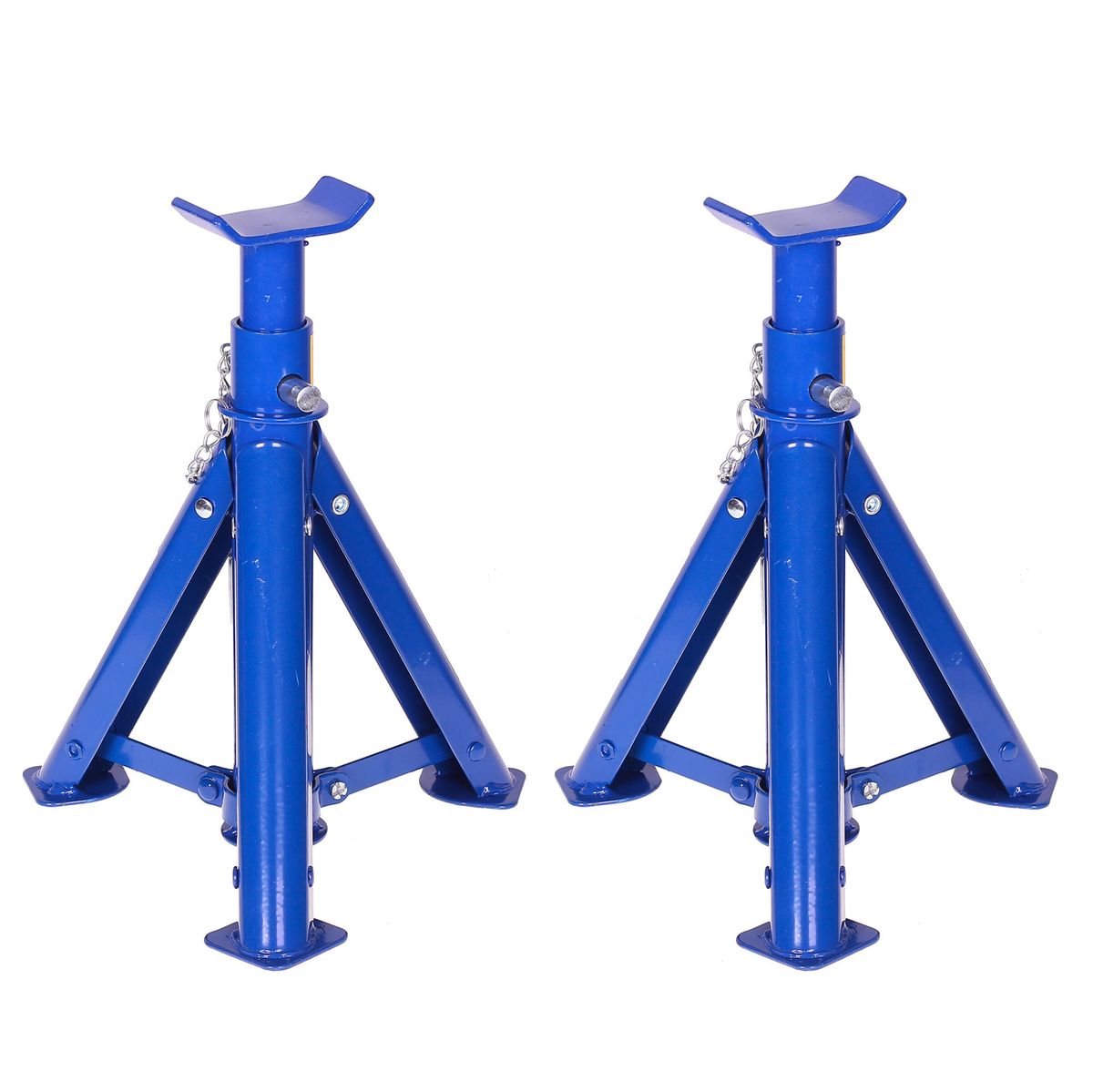 Strong Support And Rust Resistant 2 Ton Folding Jack Stands Blue