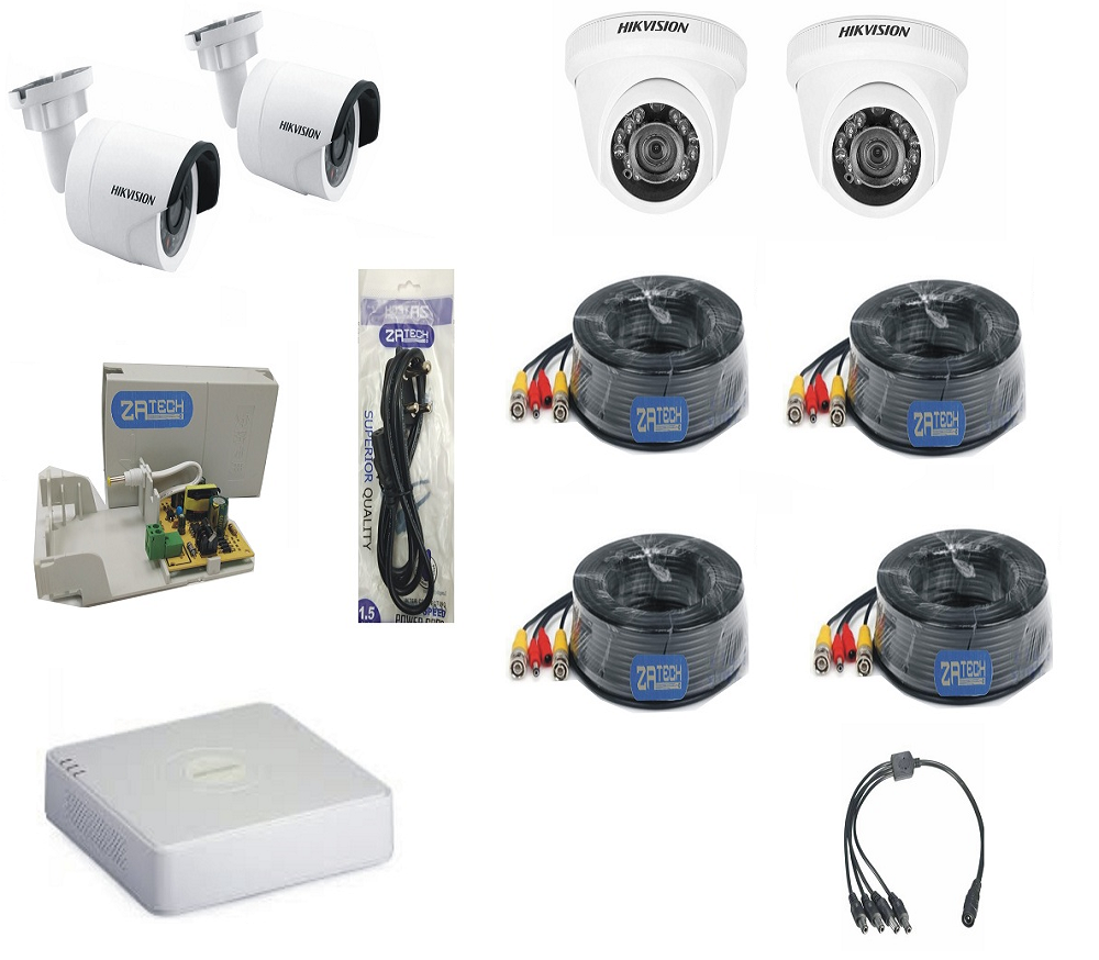 Hikvision 4CH 2MP Standard Bullet Dome DIY KIT | Shop Today. Get it ...