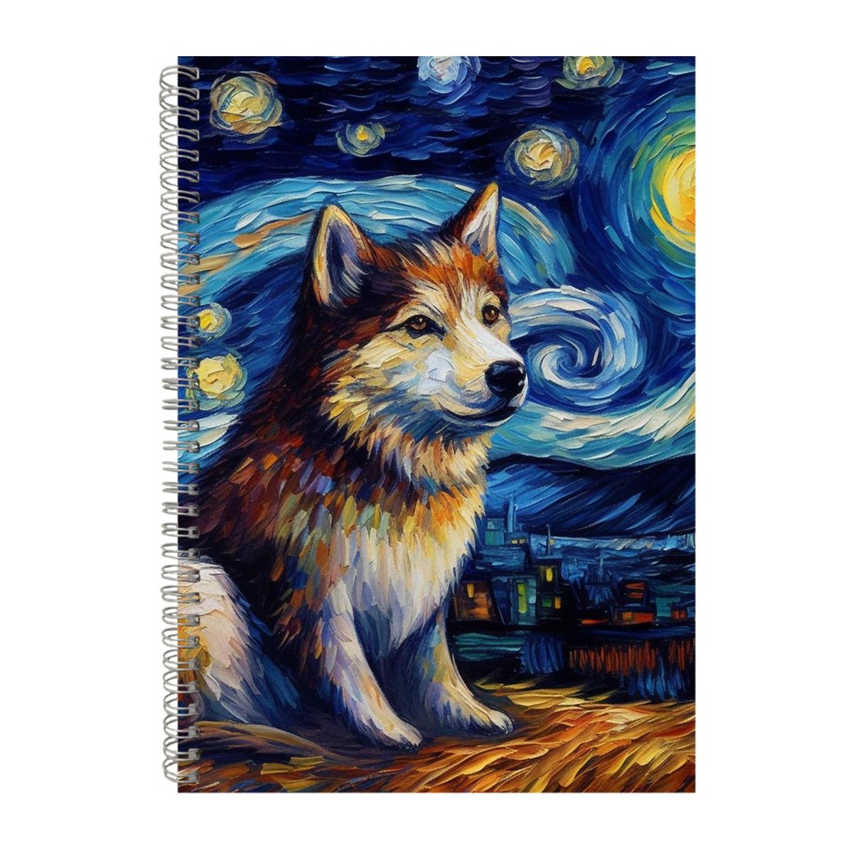 ALASKAN MALAMUTE Starry Night Notebook Gift Idea A4 NotePad 109 | Shop ...