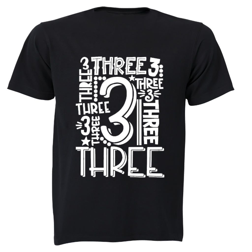 Three - Kids T-Shirt | Shop Today. Get it Tomorrow! | takealot.com