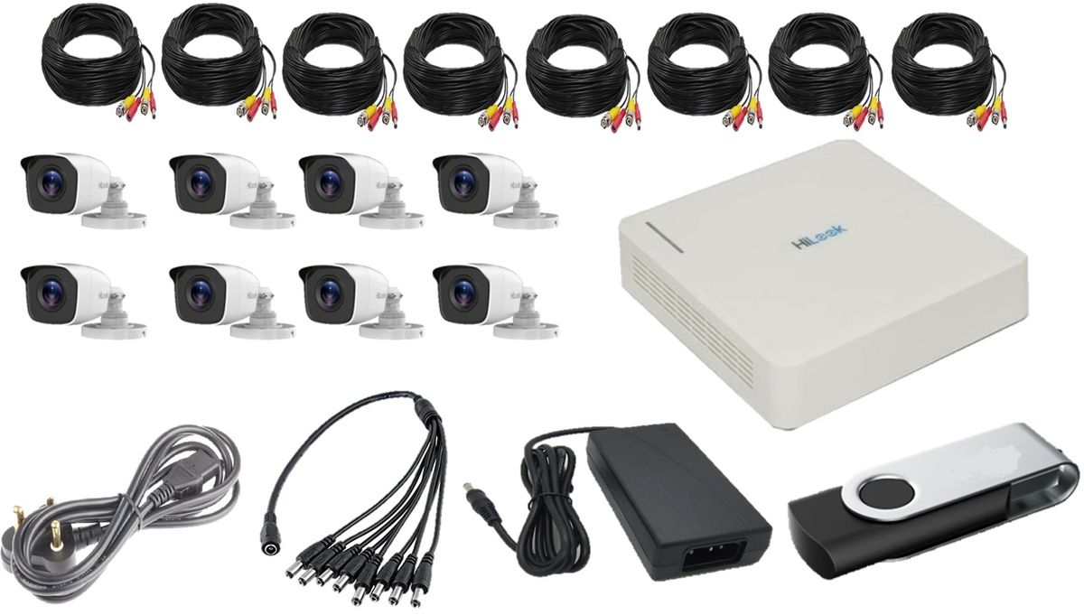 HiLook Secure Your World with : 8CH Complete CCTV Kit + Flash Drive ...