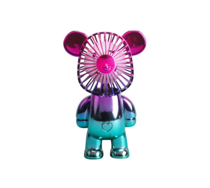 Portable 3 Adjustable Modes Mini Bear Brick Fan | Shop Today. Get it ...