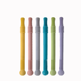 6pcs Baby Teething Toy Set Teether Tubes Sticks Silicon Chew Toy Infant ...
