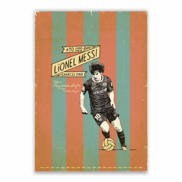 Lionel Messi Vintage Poster - A1 | Shop Today. Get it Tomorrow ...