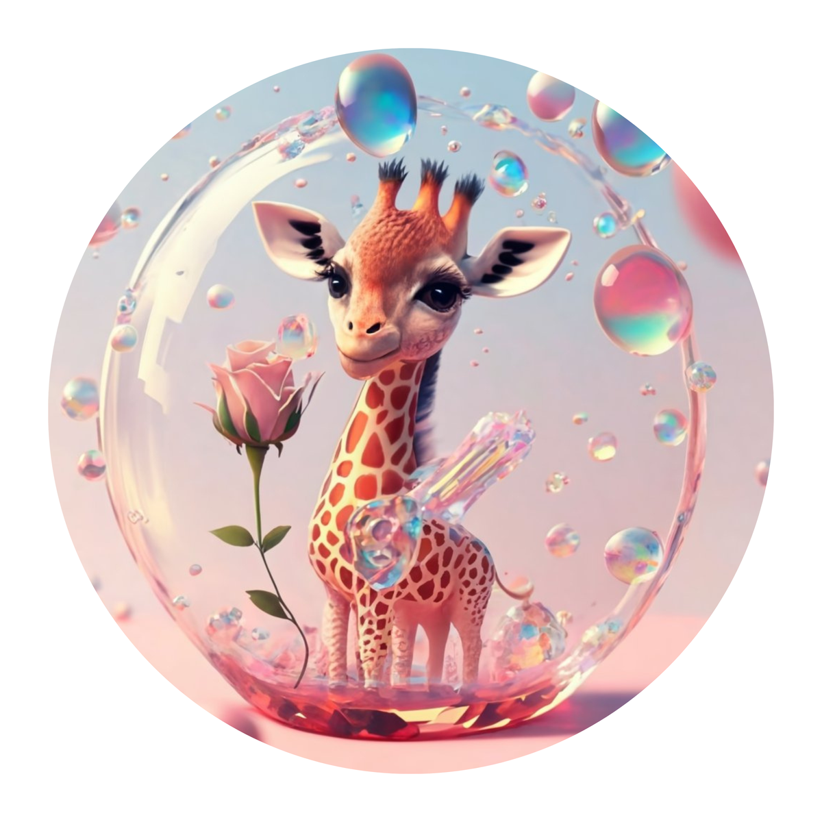 Pink Giraffe - Custom printed mousepad | Shop Today. Get it Tomorrow ...