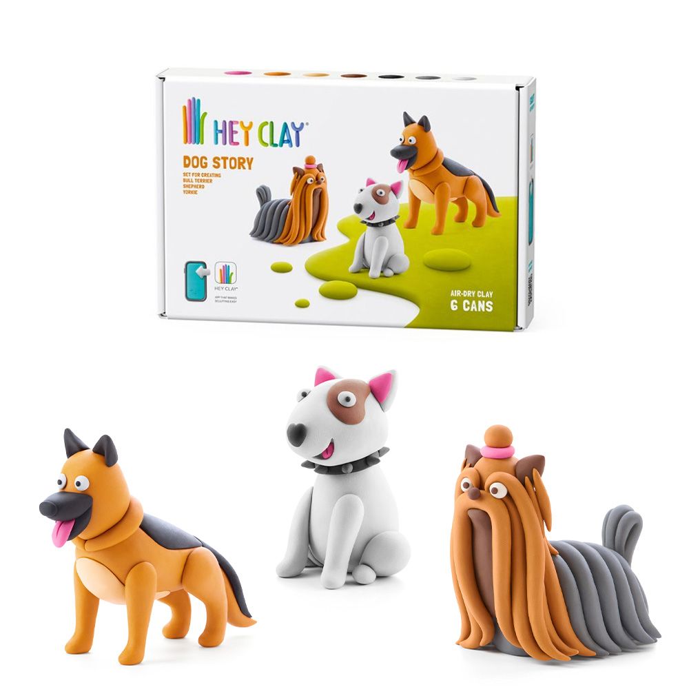 Hey Clay: Modelling Air-Dry Clay with Fun Interactive App: Dog Story, 6 ...