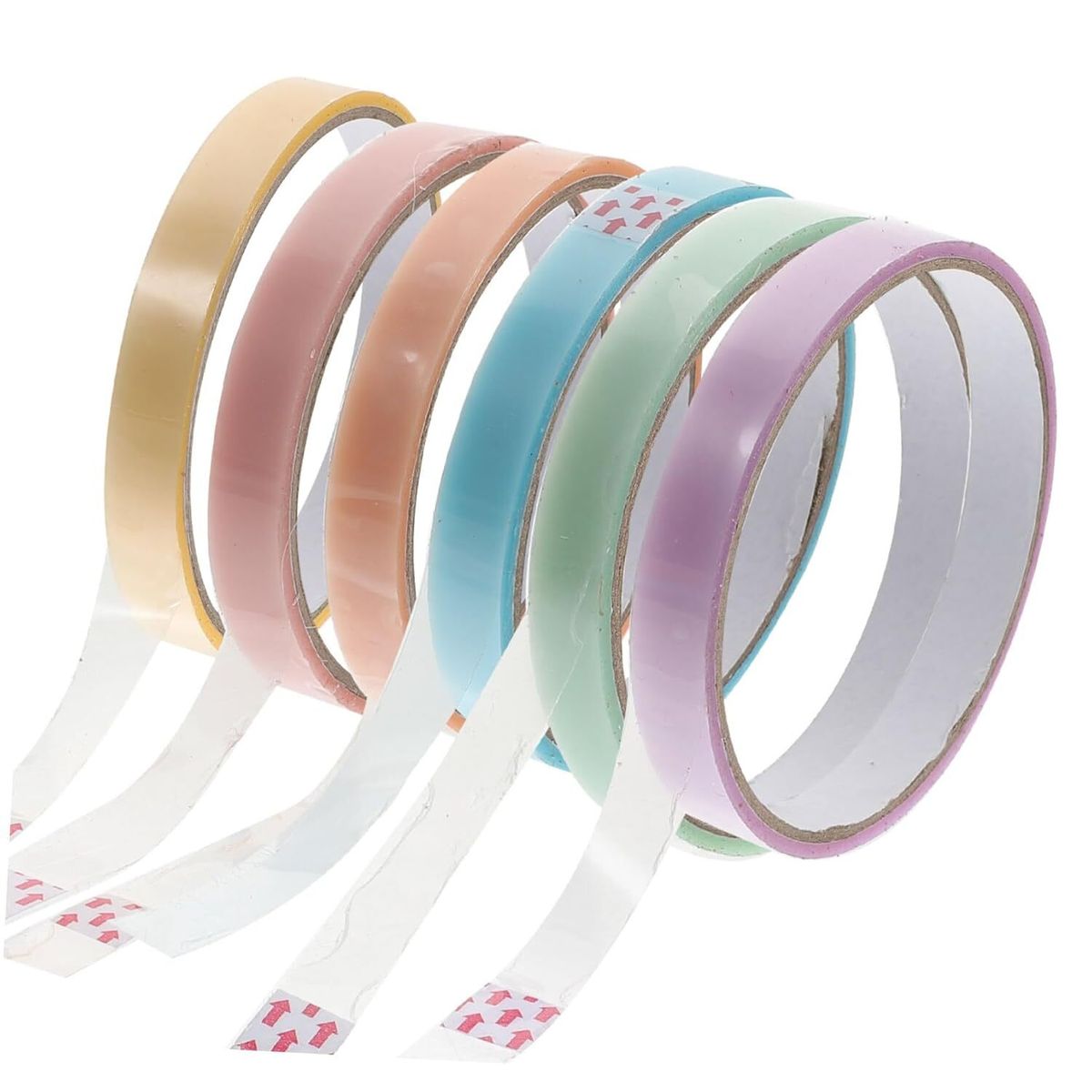 30rolls Decorative Sticky Tape Bright Self-Adhesive Tapes for Crafts ...