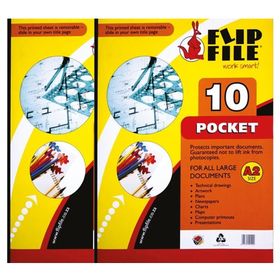 Flip File 10 Pocket Display Book - A2 (Pack of 2) | Shop Today. Get it ...