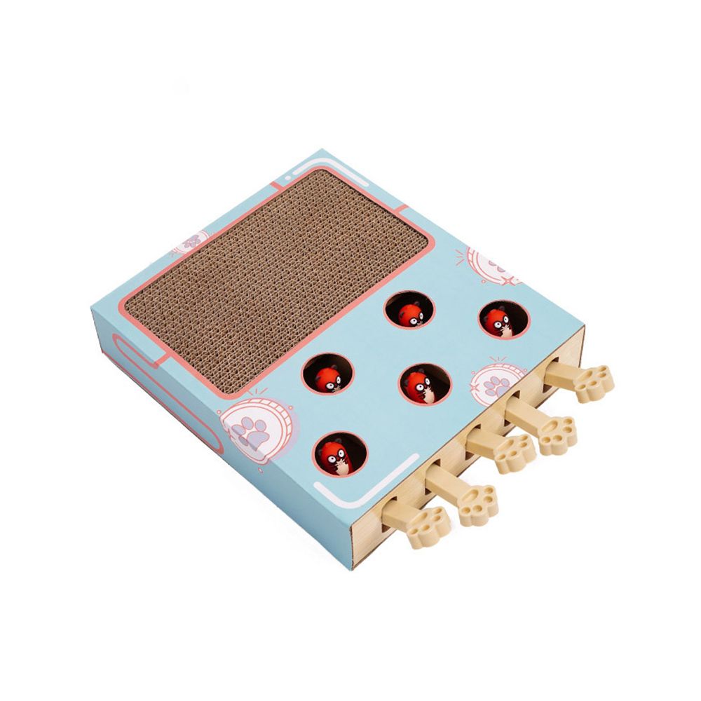 Interactive Cat Toy Scratch Pad Indoor Cat Hide and Seek Hunt Toy for ...