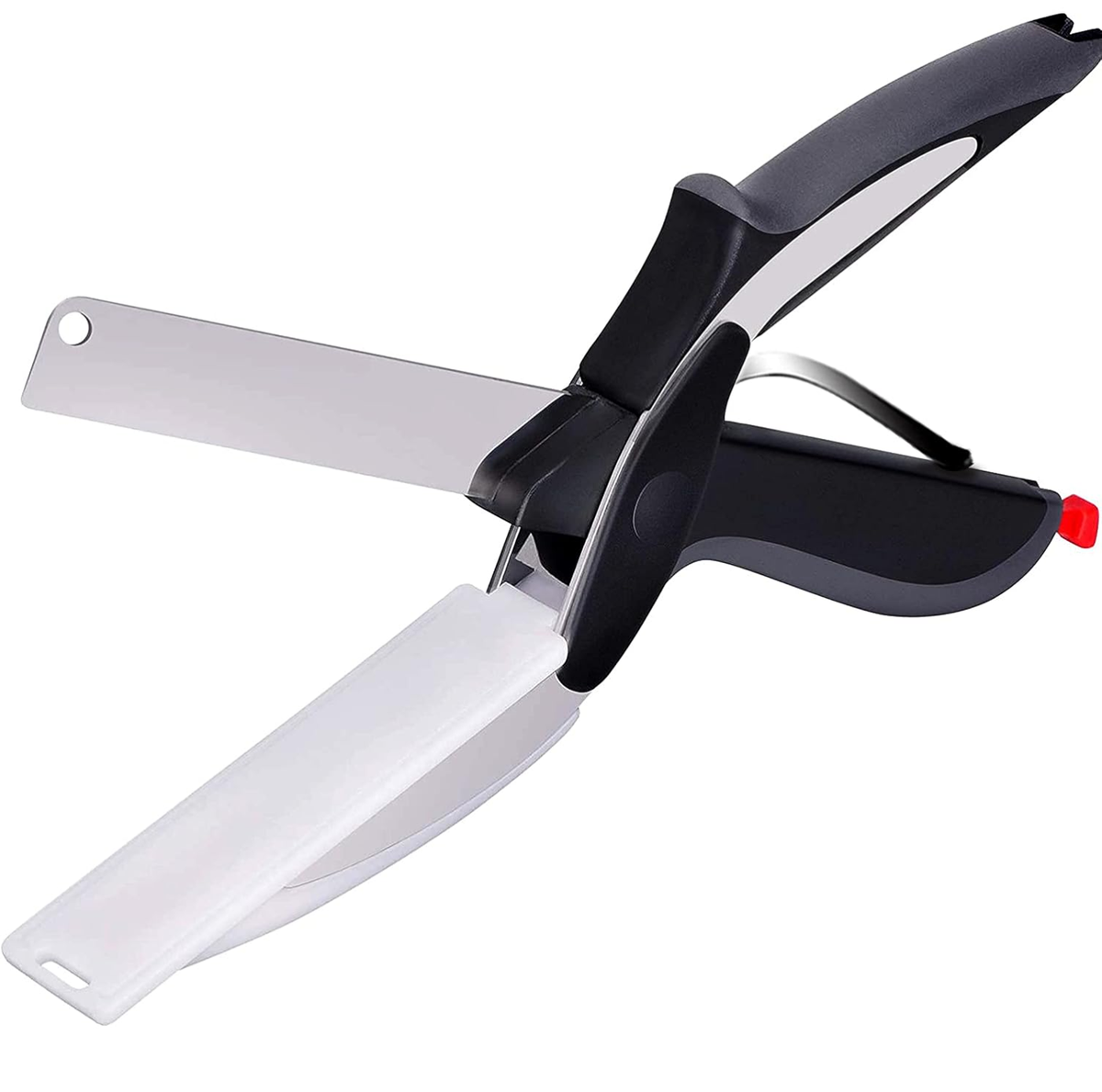 2-in-1 Stainless Steel Vegetable Cutter and Kitchen Knife | Shop Today ...