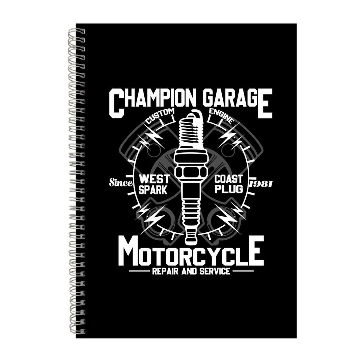 Chamion Garage Notebook Biker Gift Idea A4 Notepad 132 | Shop Today ...
