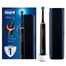 Oral-B Pro 3 3000 Electric Toothbrush with Travel Case, Black Color ...