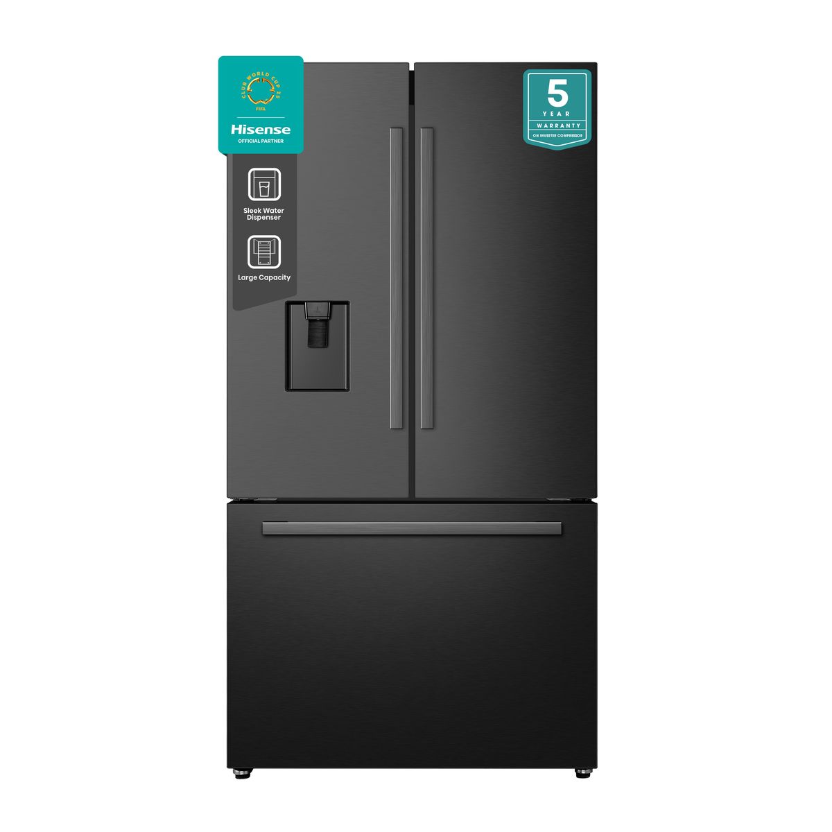 Hisense 575L Smart Frost Free French Door Fridge & Drawer with Inverter ...